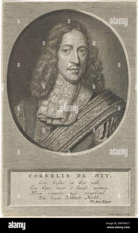 Portrait Of Cornelis De Witt Pieter Van Gunst C 1669 1731 Print Cornelis De Witt Deputy Of