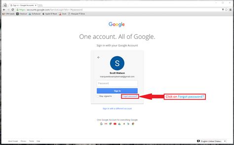 How To Reset A Gmail Password