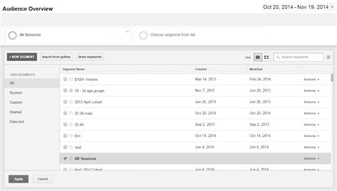 세그먼트를 기반으로 잠재고객 만들기 애널리틱스 고객센터