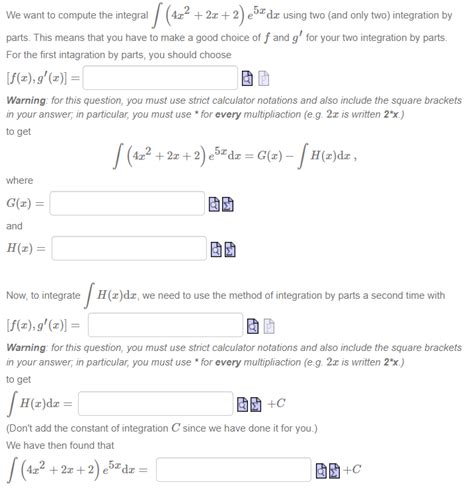 Solved Point How Did I Do We Want To Compute The Integral Chegg Com