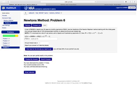 0山 Webwork Mat 168 Fall17 Perry Newtons