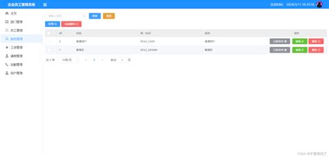 【计算机毕业设计】基于springboot Vue 的企业员工管理系统springbootvue职工管理系统 Csdn博客
