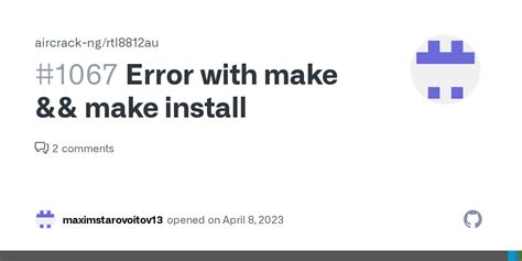 Error With Make Make Install Issue Aircrack Ng Rtl Au GitHub