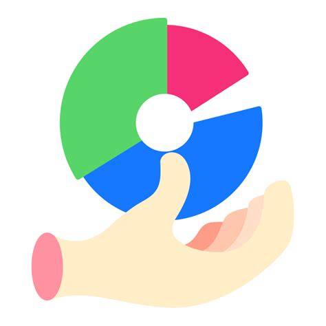 Hand Gesture Analytics Sign Pie Chart Icon Download On Iconfinder