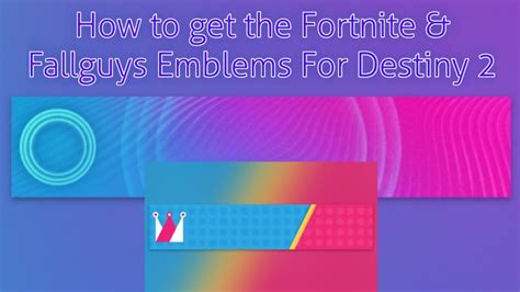 How To Get Fortnite Fallguys Exclusive Emblems In Destiny 2 YouTube
