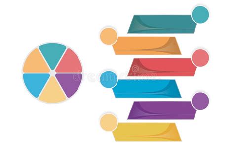 Multi Colored Pie Chart By Bar Graphs Stock Illustration Illustration