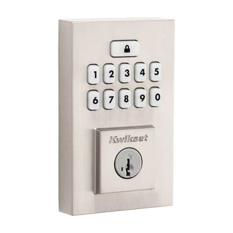 Kwikset Smartcode 260 Contemporary Satin Nickel Keypad Single Cylinder Electronic Deadbolt