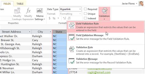 Access 2013 Modifying Tables