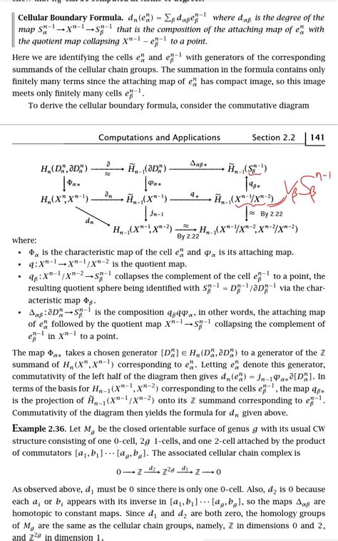 Algebraic Topology Some Doubts About The Cellular Boundary Formula