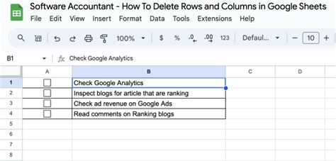 How To Delete Rows And Columns In Google Sheets Step By Step