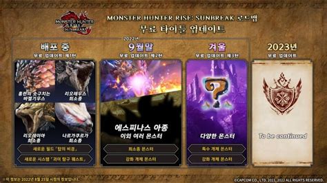 몬스터 헌터 라이즈 선브레이크 에스피나스 아종 트레일러 Pc콘솔 게임 에펨코리아