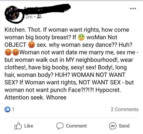 Mm A Kitchen Thot If Woman Want Rights How Come Woman Big Booty Breast If WoMan Not