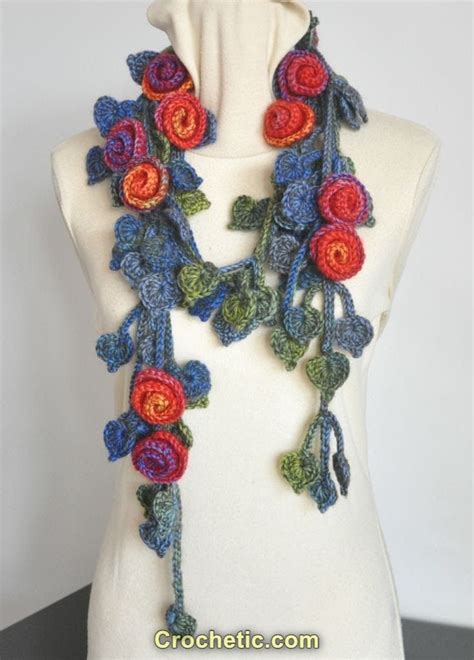 Crochet Fan Lace Scarf Artofit
