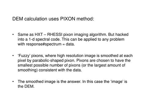 ppt multi instrument dem rhessi goes calculations powerpoint
