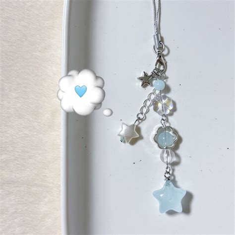 주문폭주🚀자체제작 블루별사탕 🩵 비즈키링 핸드메이드 우정 커플 핸드폰키링 에어팟 버즈키링 핸드폰줄 핸드폰스트랩 폰키링 다이어리 가방키링 별키링 위시코어 에이블리