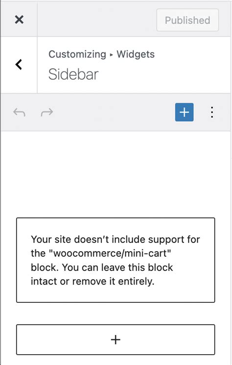 Mini Cart Block Isnt Available In Customizer · Issue 6188 · Woocommercewoocommerce Blocks