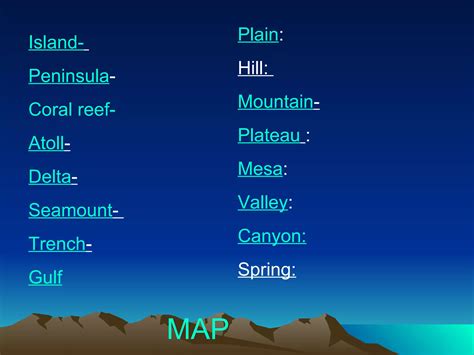 Landforms Notes On Landforms And How They Are Created With Visuals Ppt