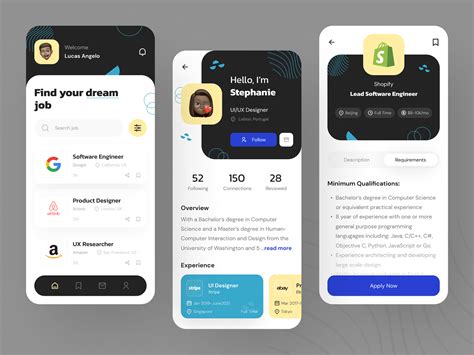 Job Finder Mobile App Design On Behance