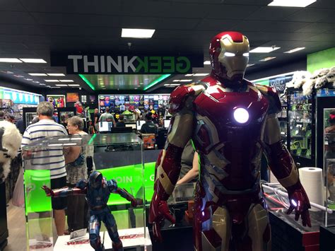 07 Thinkgeek Store From Front With Iron Man The Adventures Of Accordion Guy In The 21st Century