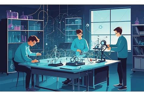 Premium Photo A Physics Lab With Babes Experimenting With Principles Of Quantum