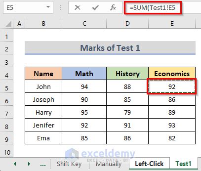 How To Calculate Data Across Worksheets With Formulas In Excel 4 Methods