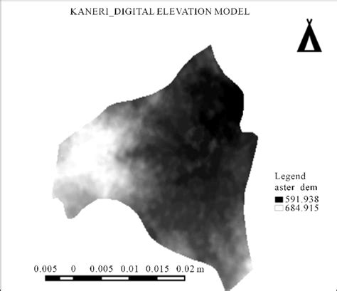 Digital Elevation Model Of Kaneri Download Scientific Diagram
