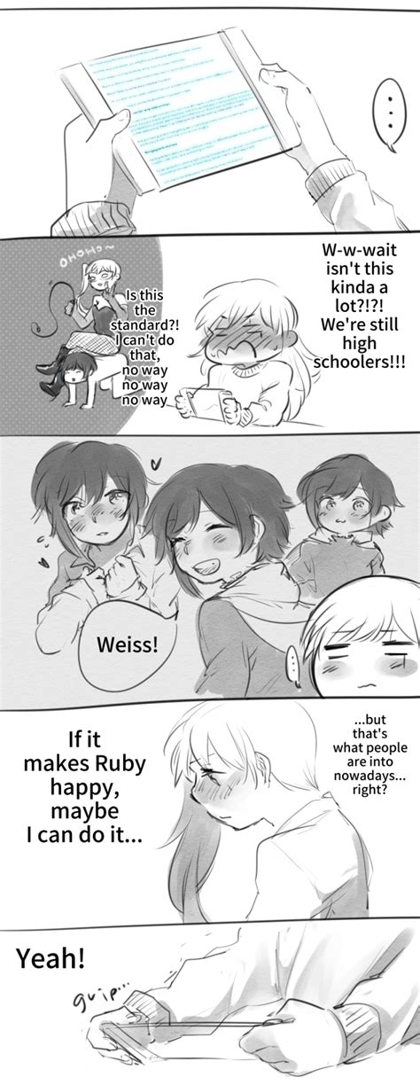 RWBY Comic 3 7 Relationship Worries White Rose Comic Ruby Rose Weiss Schnee Ruby X Weiss