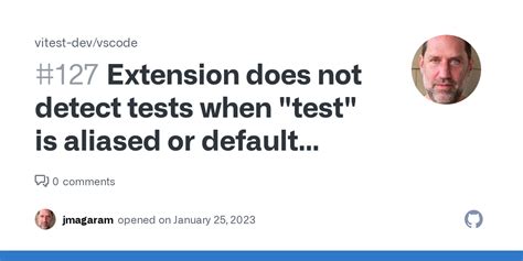 Extension Does Not Detect Tests When Test Is Aliased Or Default