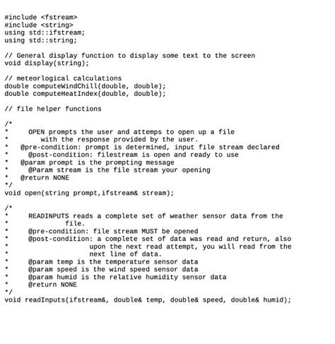 The Task Is To Write A Program In C For A