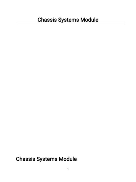 Chassis System Pdf