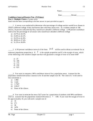 AP Statistics FRQ 4 Doc Template PdfFiller