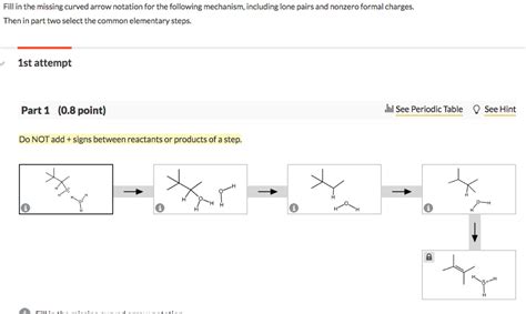 solved fill in the missing curved arrow notation for the