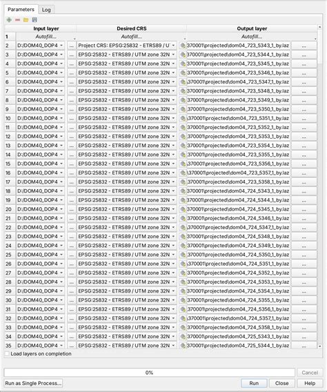 Qgis Batch Assigning Crs For Point Clouds Geographic Information