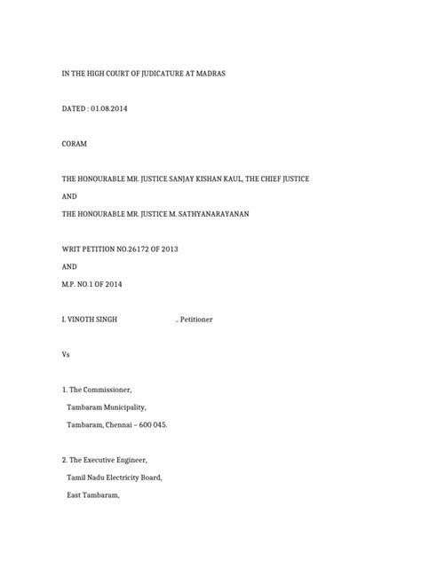 High Court Order Pdf