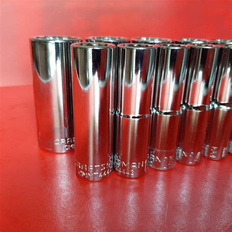 New Craftsman Tools 15 Piece Deep 12 Drive Metric 12 Point Socket Set