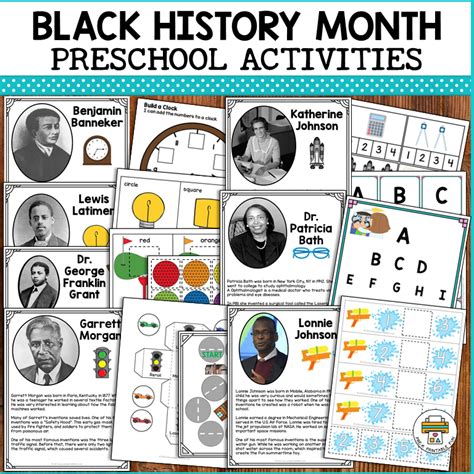 Black History Month Printable Activities