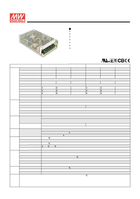 Add 55a Datasheet12 Pages Meanwell 55w Dual Output With Battery