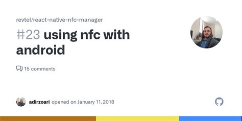 Using Nfc With Android Issue Revtel React Native Nfc Manager GitHub