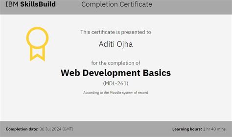 Aditi Ojha On Linkedin Im Happy To Share That Ive Obtained A New Certification Web Development