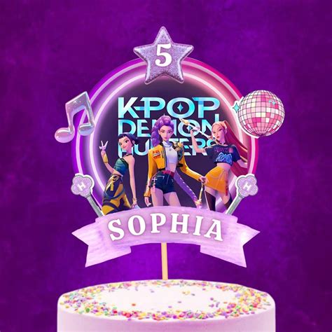 Demon K Pop Cake Toppers Etsy