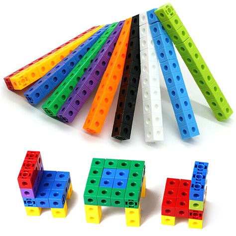 100pcs 2cm Mathlink Cubes Numberblocks Toy Assembled Cubes Building