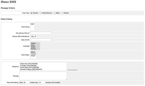 the sms addon admin secure whmcs marketplace