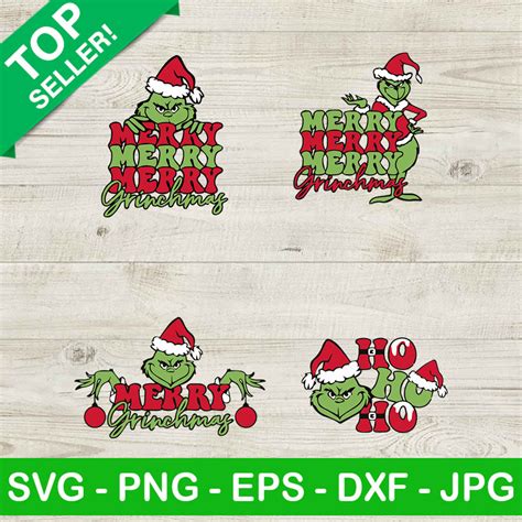 Merry Merry Grinchmas Svg Grinch Svg Merry Christmas Svg
