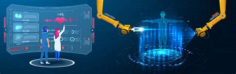 산업용 기계 로봇 로봇 팔은 사람의 Dnk를 변경합니다 Dna 분자를 분석하는 과학자 또는 연구원 유전 공학 생명 공학 및 게놈 수정 공상 과학 Hud Gui Ui 의료
