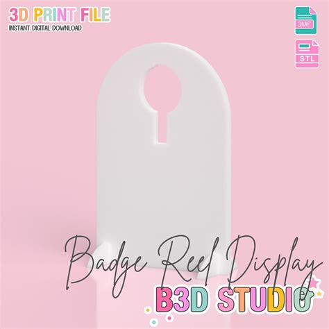 Raised Badge Reel Display Arch 3d Print File Stl And 3mf Digital