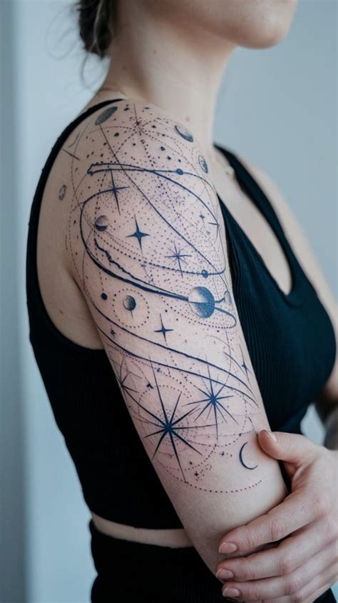 Pin By Bora On Tattoos In 2025 Planet Tattoos Star Tattoos Galaxy
