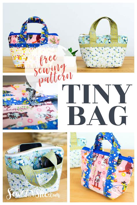 Tiny Bag Sewing Pattern Sew A Super Adorable Tote Free Pattern
