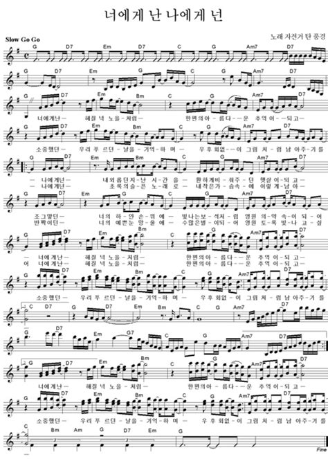 통기타 악보 네이버 블로그