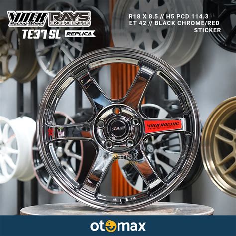 Jual Velg Mobil Volk Rays Te37 Sl Ring 18 Black Chrome Terbaru Otomax