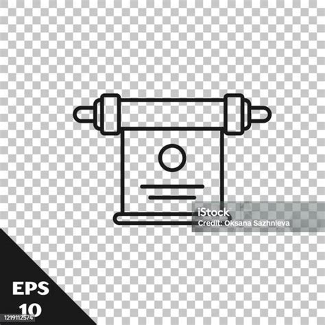투명 한 배경에 격리 된 검은 선 매직 스크롤 아이콘입니다 법령 종이 양피지 스크롤 아이콘 벡터 일러스트레이션 0명에 대한 스톡 벡터 아트 및 기타 이미지 Istock